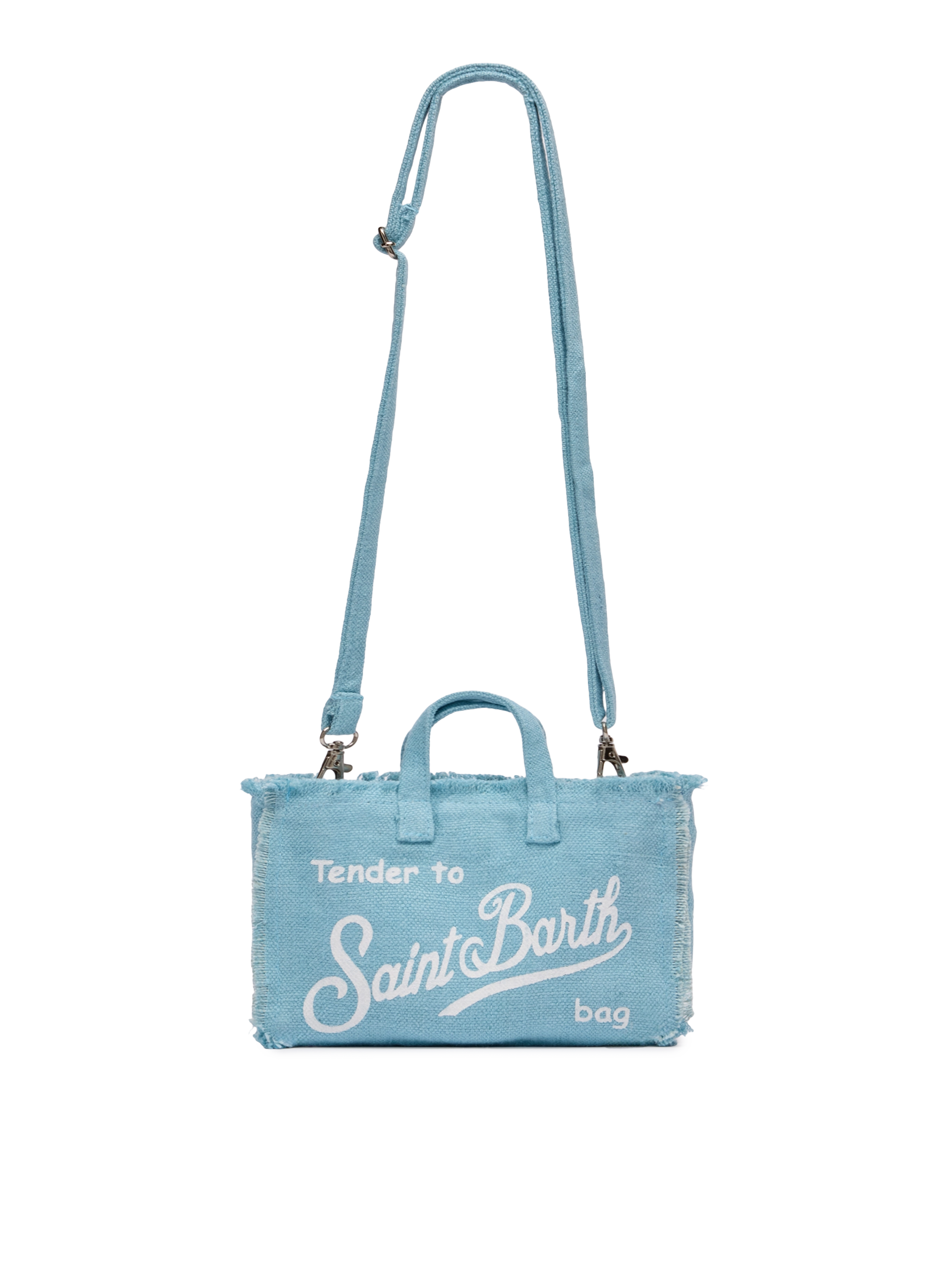 Phone Bag in lino azzurro – MC2 Saint Barth