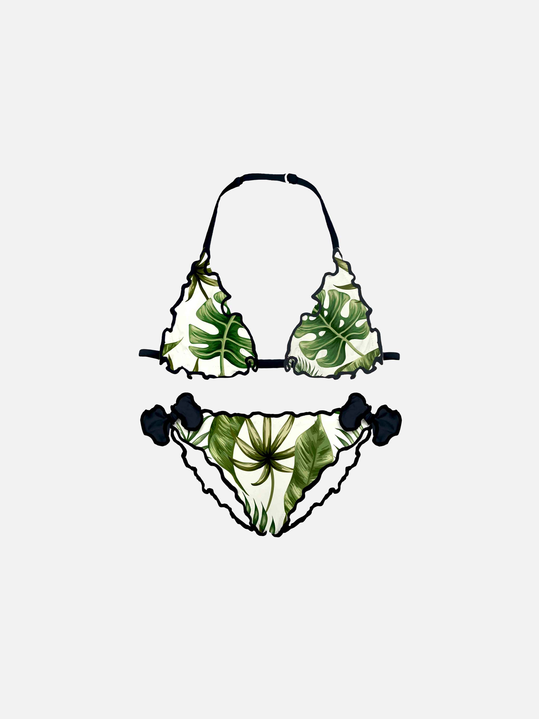 Bikini bambina stampa tropicale – MC2 Saint Barth