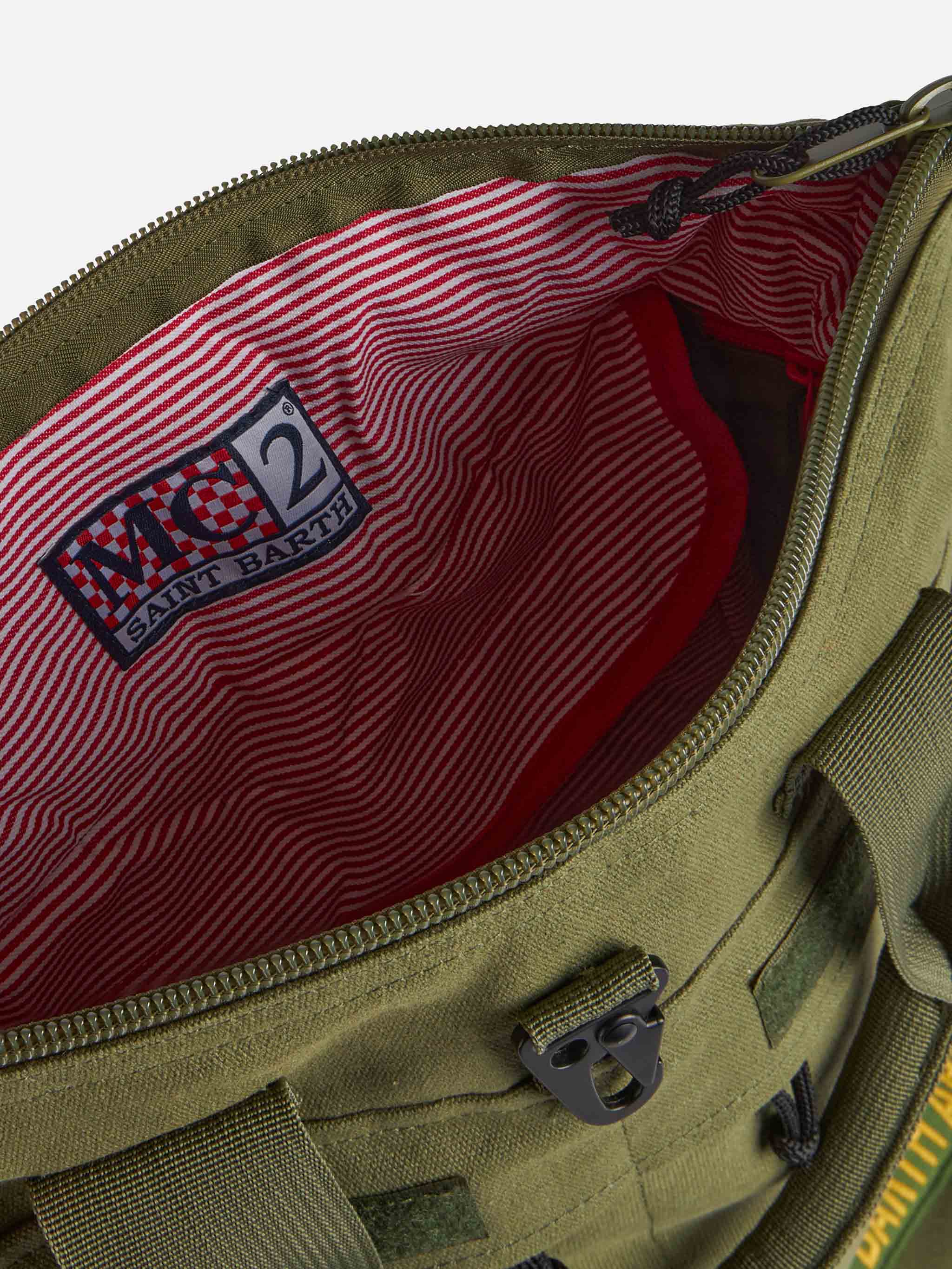 Military green canvas backpack – MC2 Saint Barth
