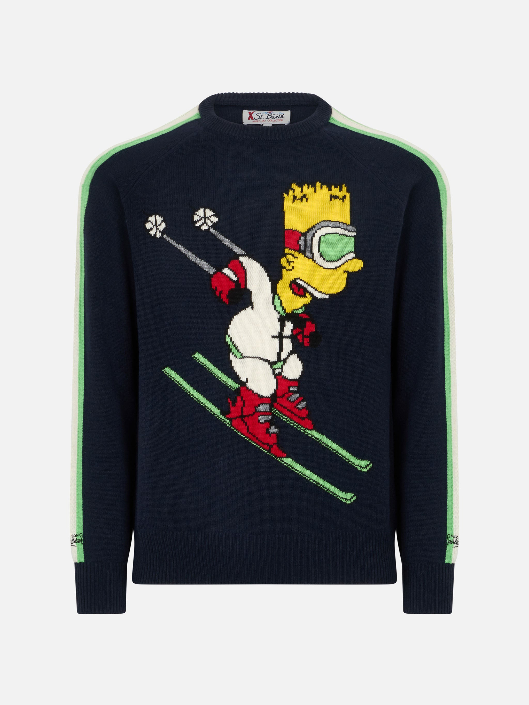 Man crewneck sweater with Bart Simpson jacquard | THE SIMPSONS SPECIAL ...