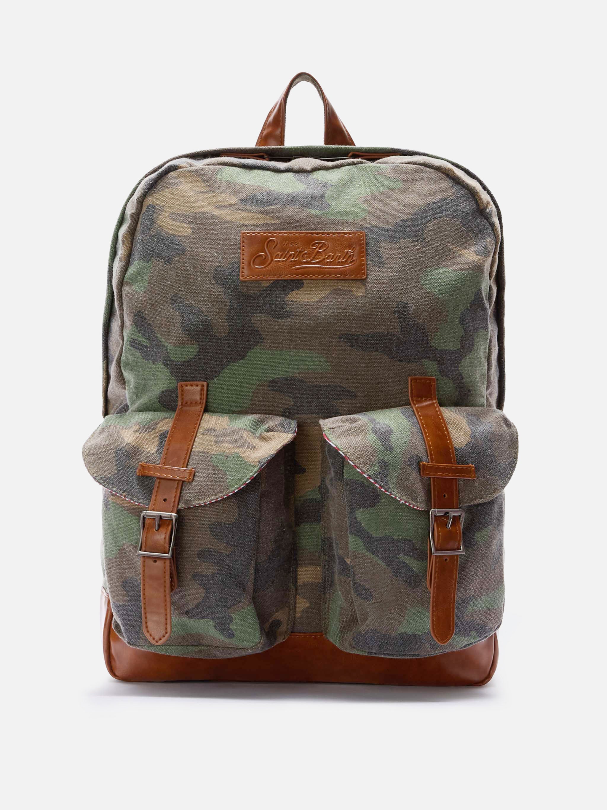 Zaino in tela Cody con stampa camouflage – MC2 Saint Barth