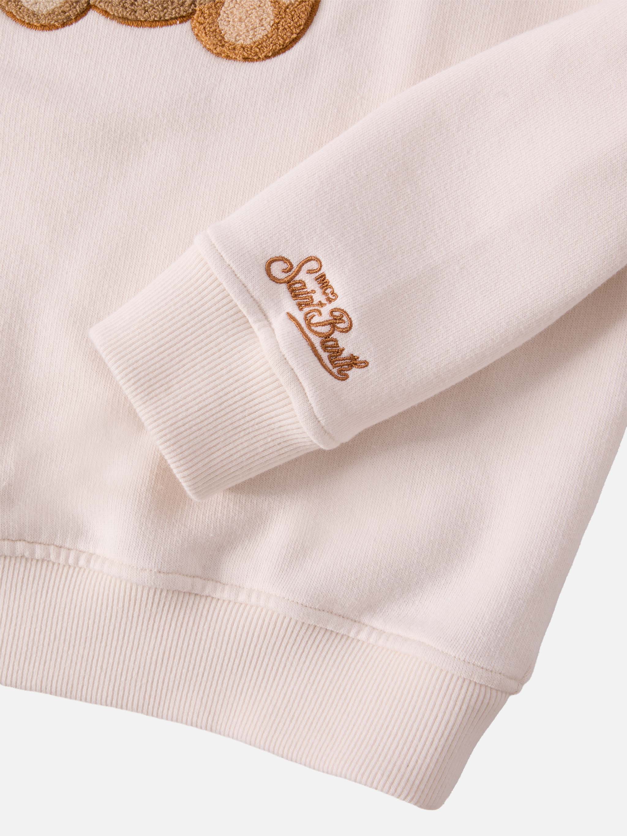 Felpa girocollo Hutton con patch orsetto Trudi in spugna| TRUDI SPECIA ...