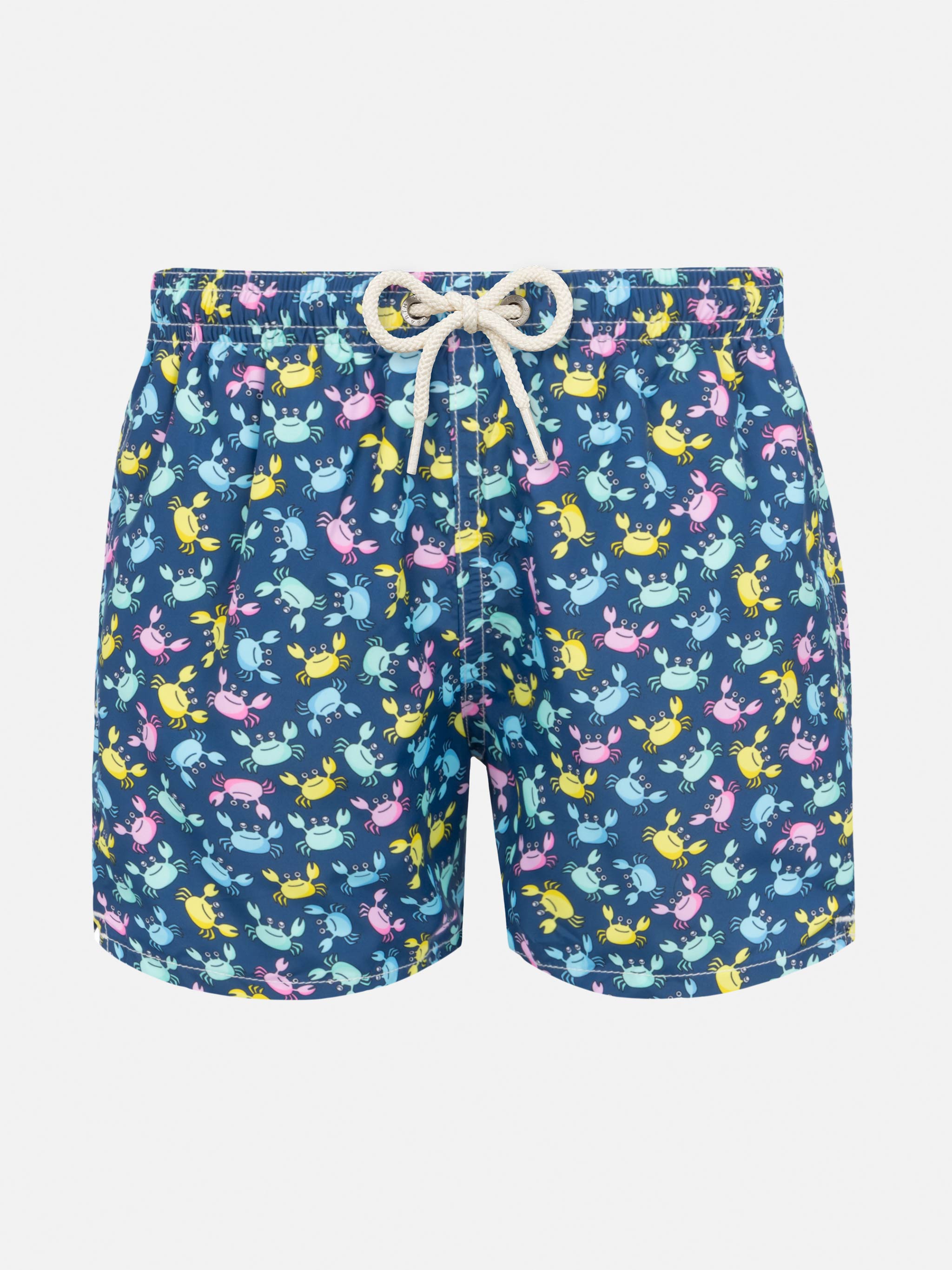 Costume mare Jean Lighting in tessuto leggero con stampa granchi multi ...