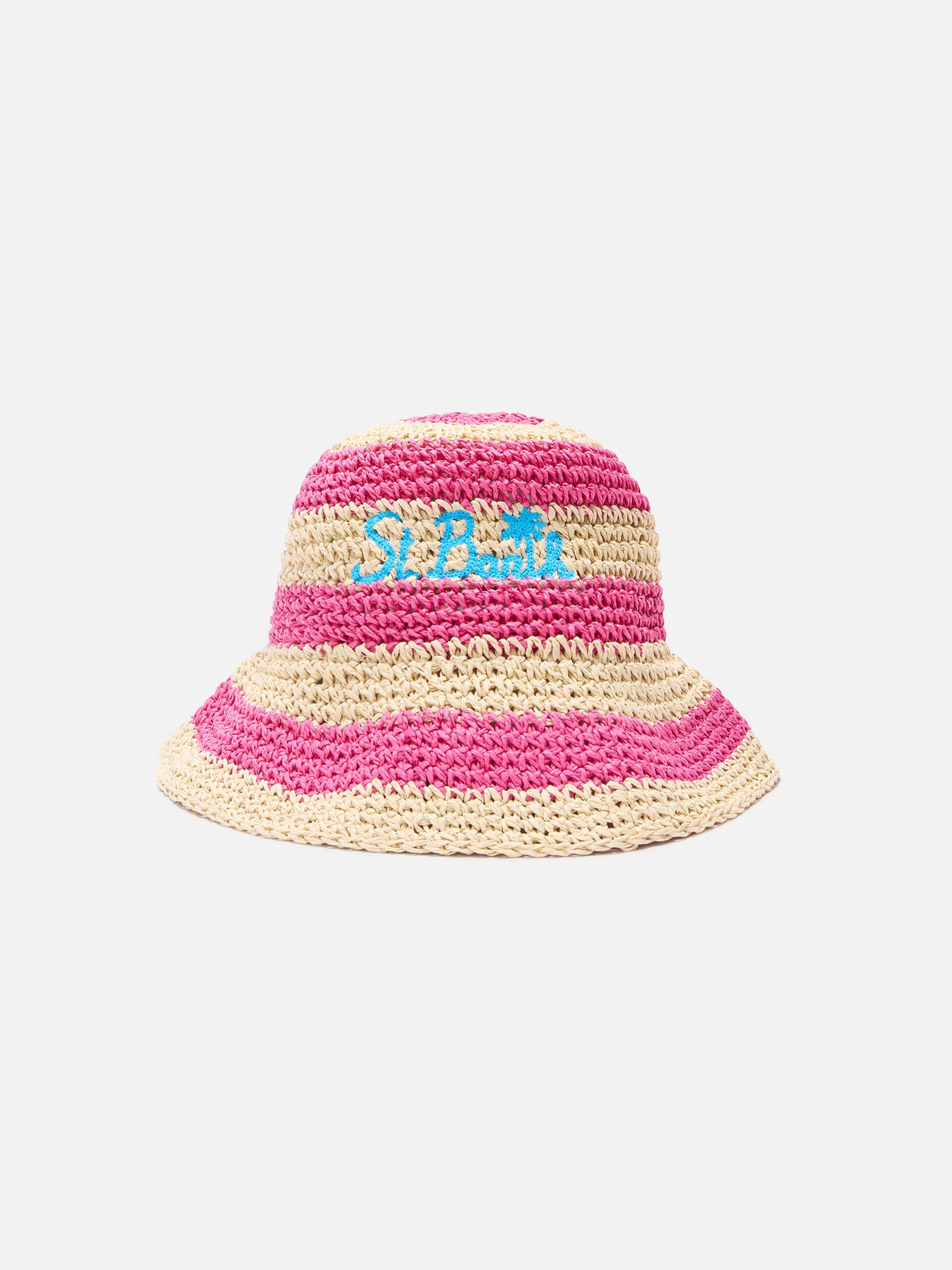 Polly bucket-style straw-effect hat – MC2 Saint Barth