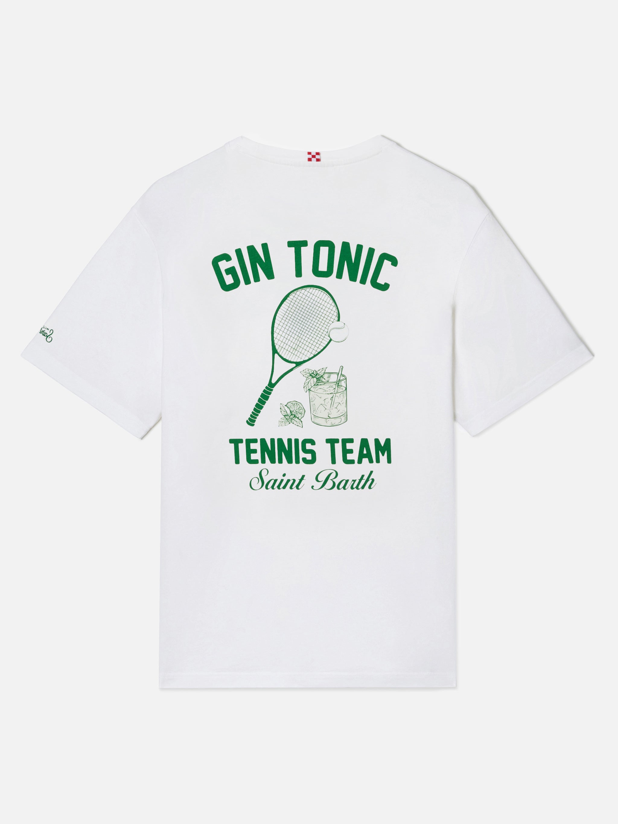 T-shirt Portland bianca con illustrazione Gin Tonic Tennis Team – MC2 ...