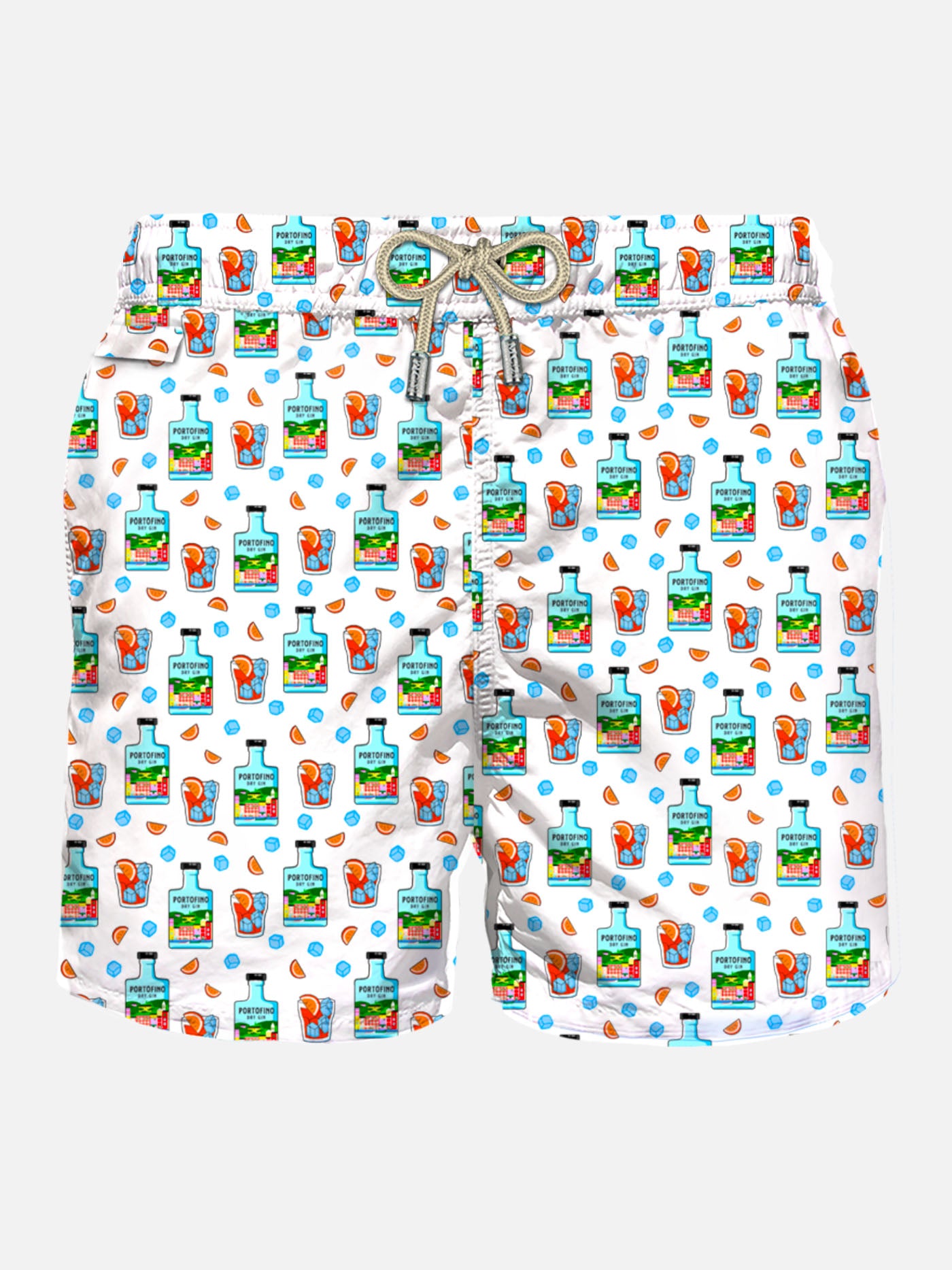 Costume da bagno da uomo in tessuto leggero con stampa Portofino gin ...