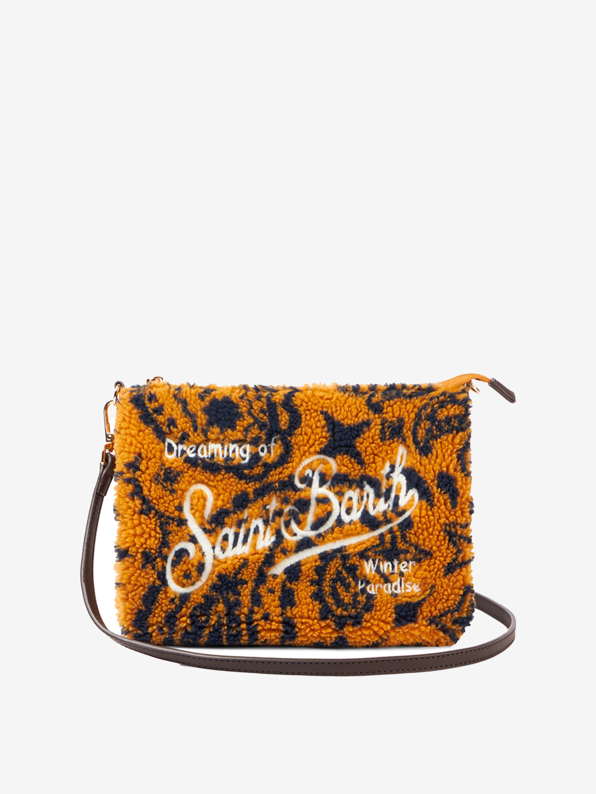 Pouch a tracolla Parisienne in lana con bandana ocra – MC2 Saint Barth